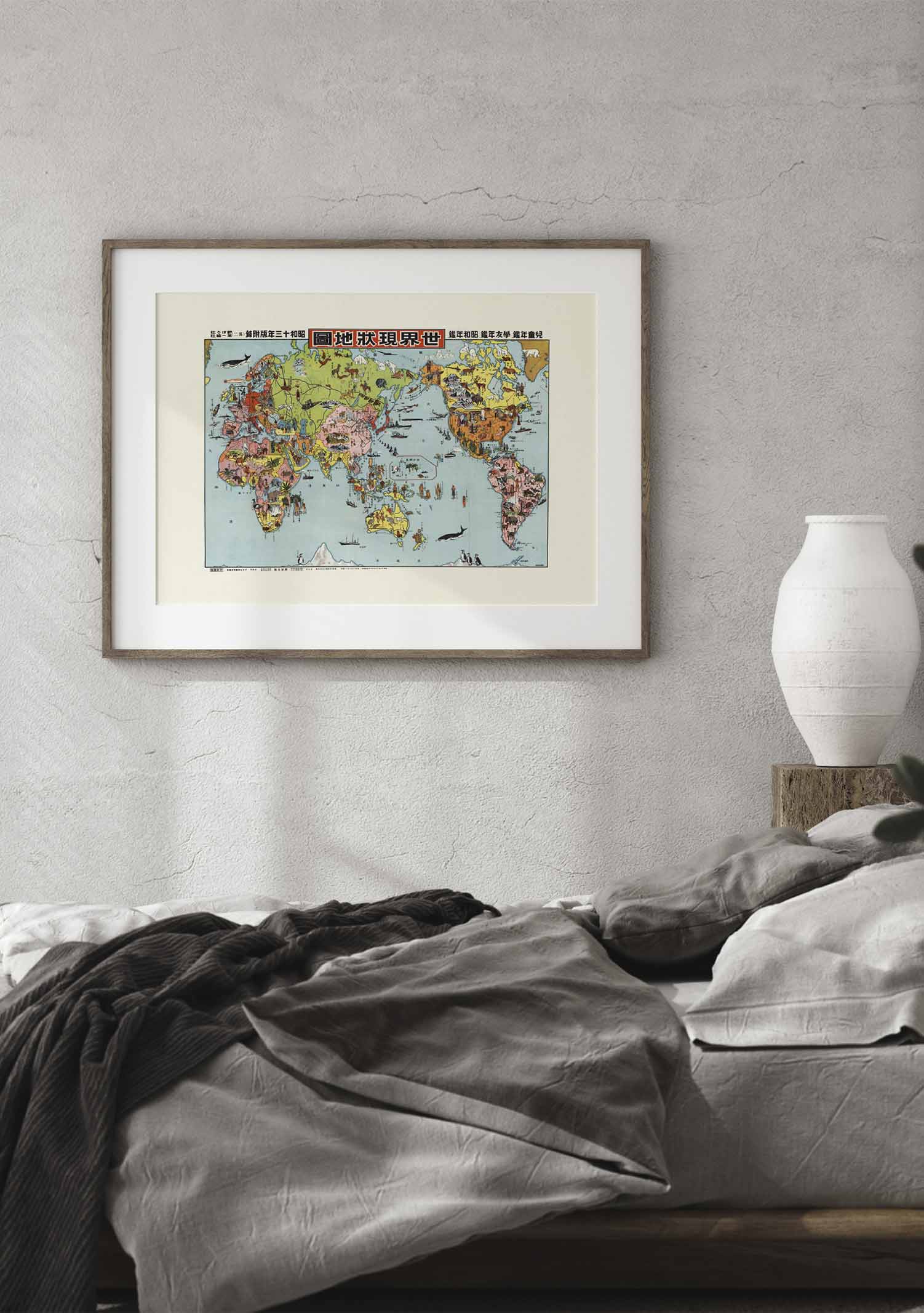 Póster Japanese Pictorial Map | Laamina.com