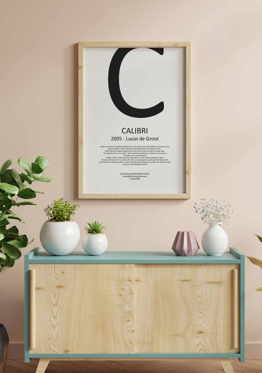 Póster Calibri | Laamina.com