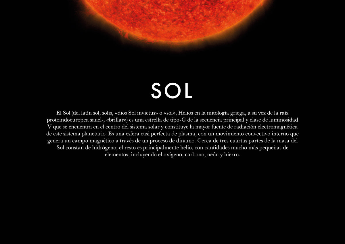 Póster Sol | Laamina.com